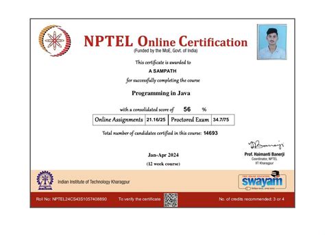 Java Nptel Certification Continuouslearning Programming