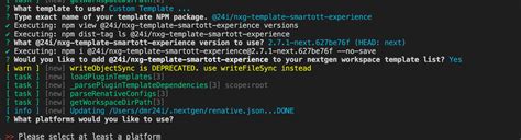 Rnv New Fails To List Platforms On 032 Alpha Version · Issue 689