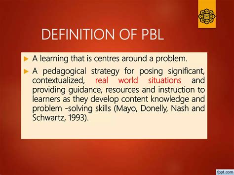Problem Based Learning Pbl Ppt