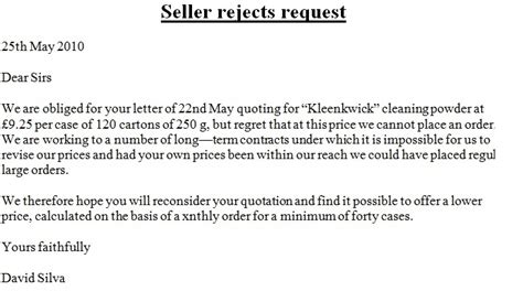 [download 32 ] Sample Letter To Decline Quotation