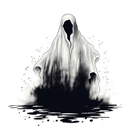 Premium Ai Image Halloween Ghost Invitation