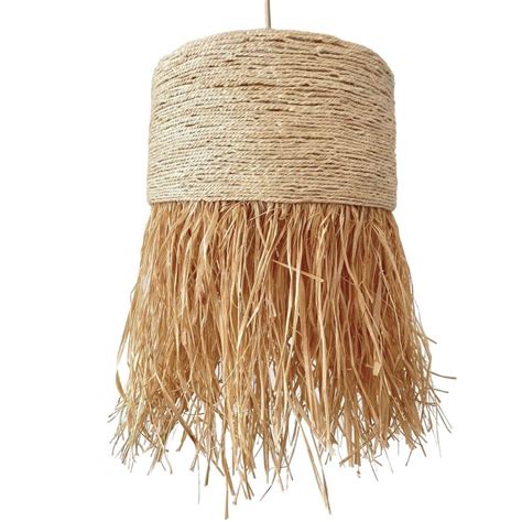 Raffia Pendant Light Natural Pendant Lamp Boho Style Lighting Boho