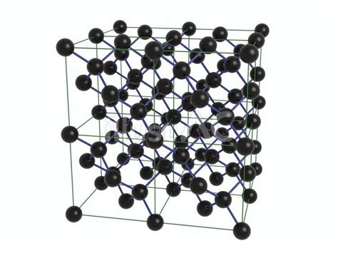 ダイヤモンドの結晶構造イラスト No 23428334｜無料イラスト・フリー素材なら「イラストac」
