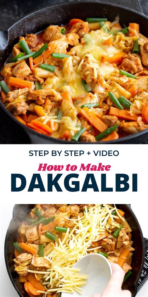 Easy Dakgalbi Korean Chicken Stir Fry Recipe Chicken Dishes