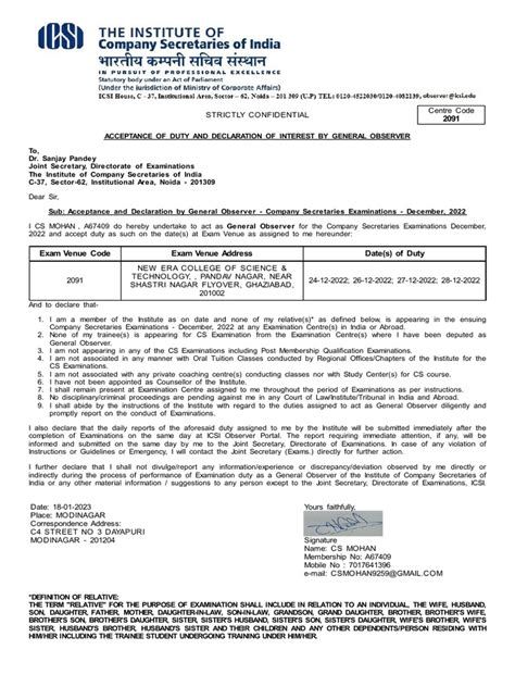 Main Exam Declaration Pdf Justice Crime And Violence