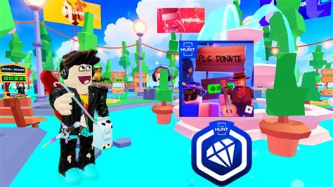 Como Pegar O Emblema Do The Hunt No Pls Donate YouTube