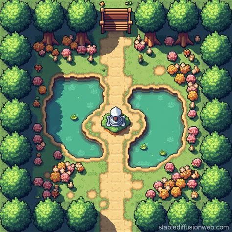 RPG Maker MV Park Tileset Stable Diffusion Online