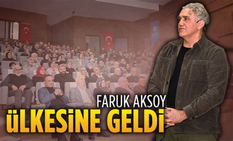 Faruk Aksoy Ülkesine Geldi Karasu Haberleri Karasudan 24 Saat Haber