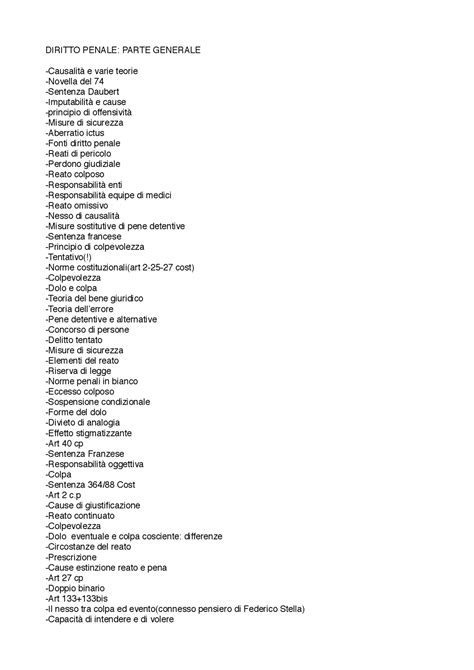 Domande Di Diritto Penale Parte Generale Commissione Prof Bertolino