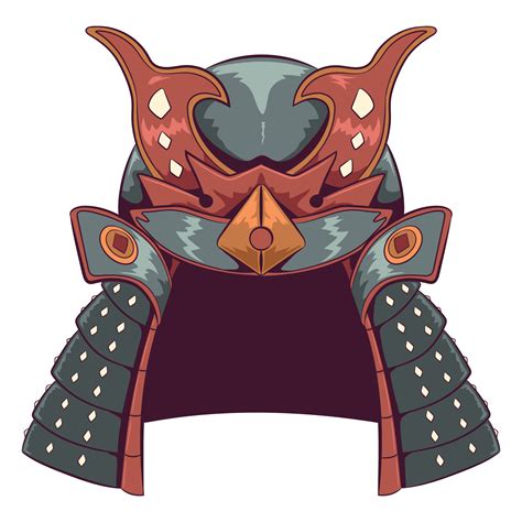 Samurai Helmet Illustration 21675166 Vector Art At Vecteezy