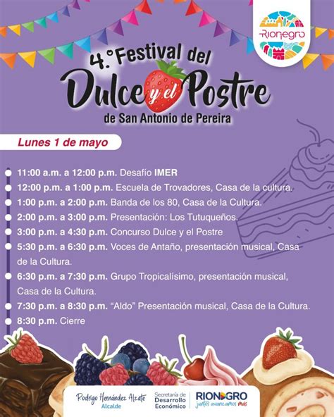 Festival Del Dulce Y El Postre En San Antonio De Pereira