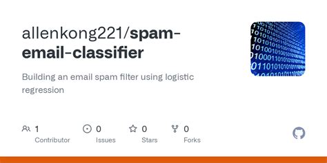 Github Allenkong Spam Email Classifier Building An Email Spam