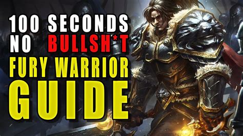 Fury Warrior Guide For Dragonflight YouTube