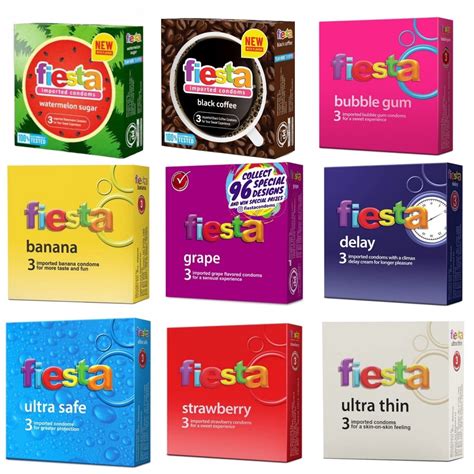 Jual Kondom Fiesta S Kondom Fiesta S All Varian Rasa Watermelon Black Coffee Buah Delay