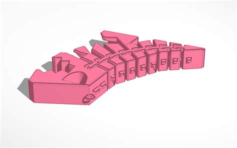 3d Design Móc Khoá động Tinkercad