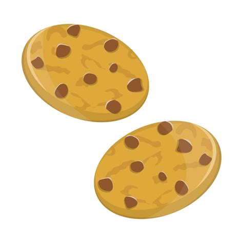 Premium Vector Cookies Isolated On A White Background Vector