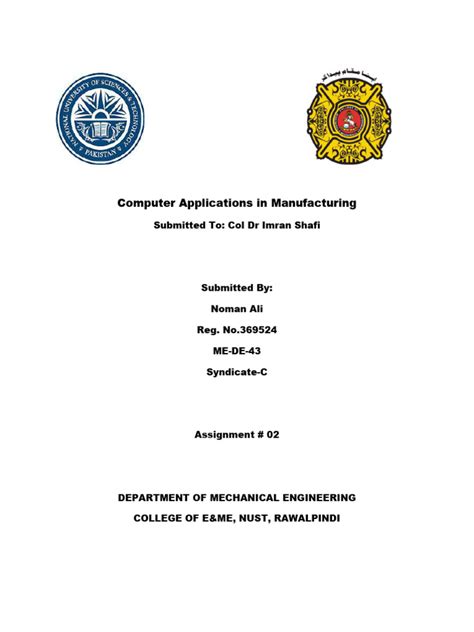 Cam Assignment Pdf Machine Learning Artificial Intelligence