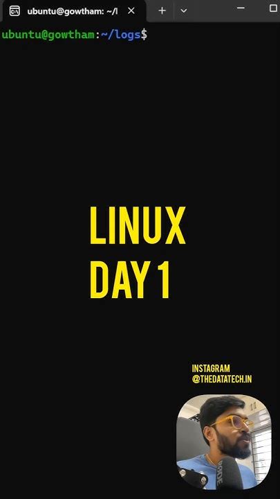 Day1 𝐋𝐢𝐧𝐮𝐱 𝐢𝐧 𝟔𝟎 Seconds Youtube