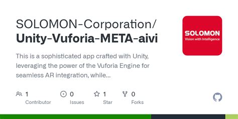 Github Solomon Corporationunity Vuforia Meta Aivi This Is A