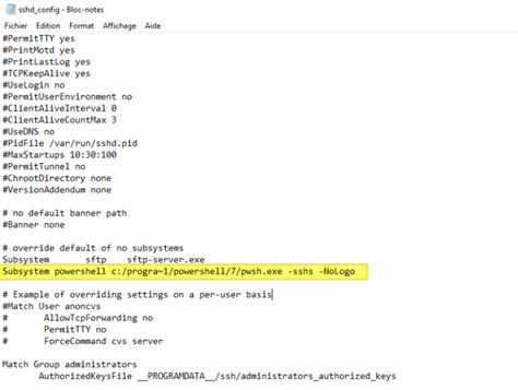 Administration à Distance Powershell Via Une Connexion Ssh