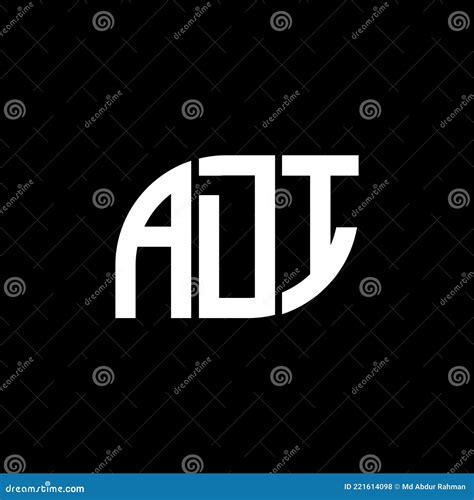 Diseño Del Logotipo De La Letra Adi En Fondo Negro Iniciales Creativas