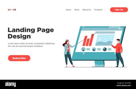 Professionals Analyzing Charts On Computer Monitor Stock Vector Image