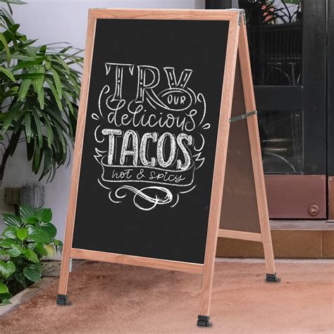 Sidewalk A Frame Chalkboard Aarco Products Inc Writing Surfaces