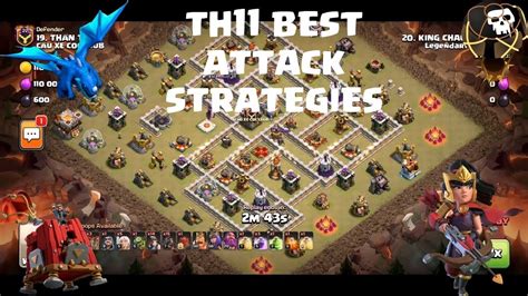 Th11 Best Attack Strategies Clash Clans Th11 3 Star Th11 War Base