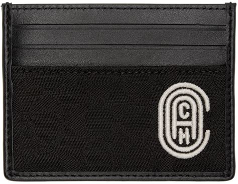 Coach 1941 Black Signature Card Holder Ssense Canada