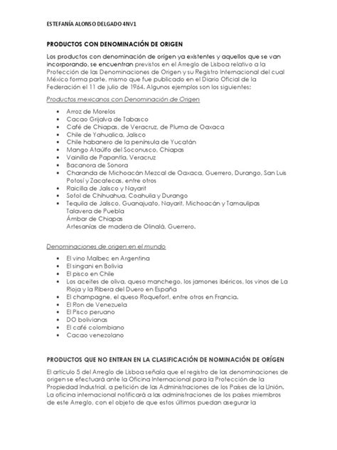 Productos Con Denominación De Origen Descargar Gratis Pdf México