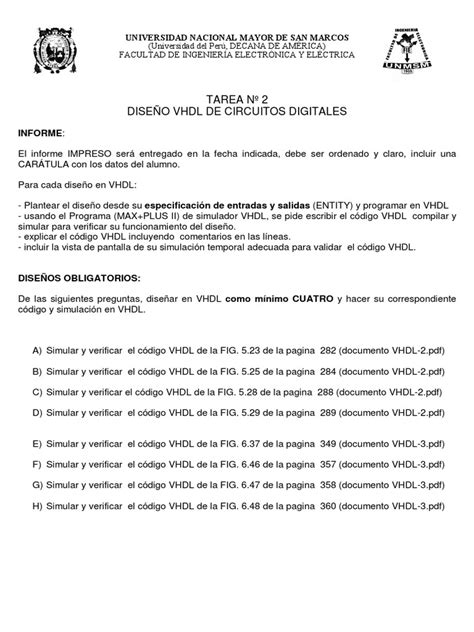 tarea 2 vhdl pdf vhdl ingeniería informática