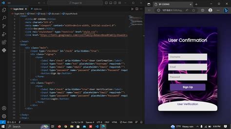 Part 1 Make A Animated Login And Registration Form Html Css Part 1 Powered By Bp
