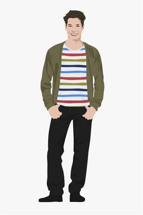 Free Man Character Full Body Length Free Vector Rawpixel Nohat Cc