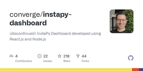 github converge instapy dashboard discontinued instapy dashboard