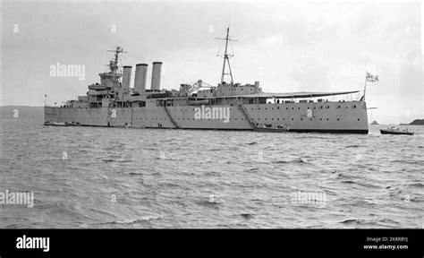 Oslo 19470708 The British Cruiser Ss Devonshire As The King Crown
