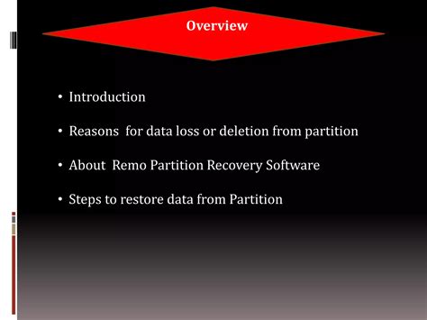Partition Recovery Pptx
