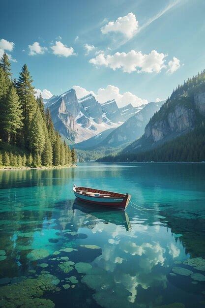 Premium Photo View Of Boat On Water