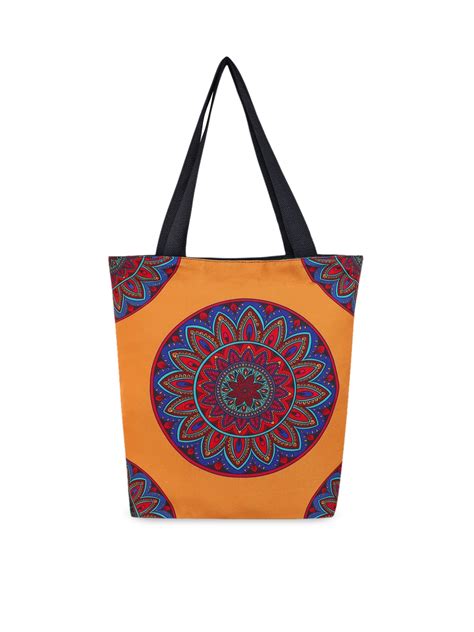 Buy Sabhyata Multicoloured Ethnic Motifs Printed Oversized Shopper Tote