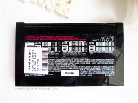 Maybelline The Nudes Eyeshadow Palette Silver Treasure
