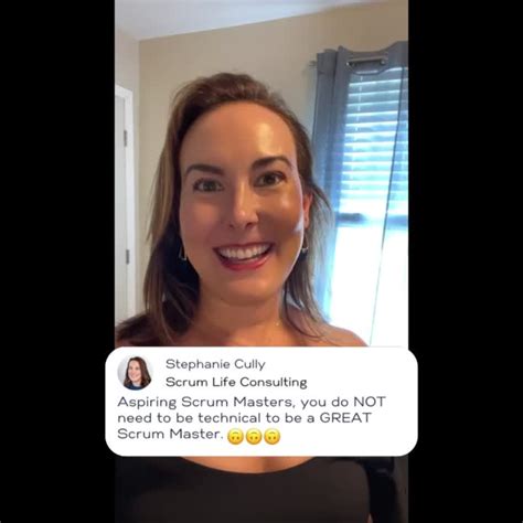 stephanie c on linkedin scrummaster scrum