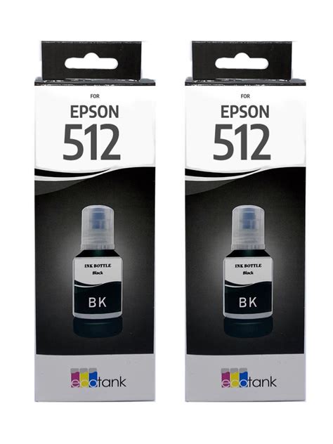 Epson T512 Twin Pack EcoTank Black Inks Inkjet Wholesale