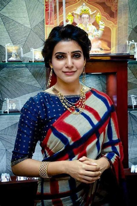 Actress Samantha Latest Photos In Beautiful Saree Hollywood