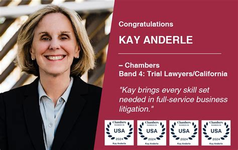 Keller Anderle Llp On Linkedin Congrats To Kay Anderle On Chambers