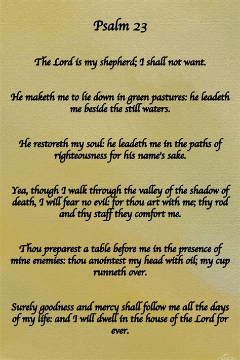 King James Psalm 23 4 Regginelidh