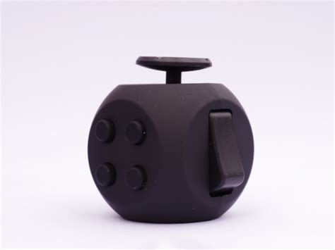 black 6 sides cube fidget anti stress toy cube fidget