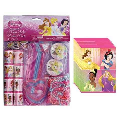Disney Princess Birthday Party Supplies Bundle Pack Includes 48 Piece