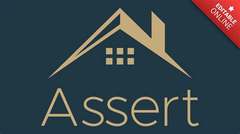 Assert Home Logo Text Effect Generator