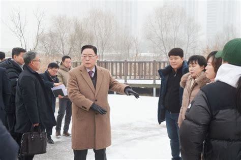 강수현 시장 옥정1동 저류지 개선시민 의견 청취하겠다