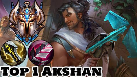 Wild Rift Akshan Top 1 Akshan Gameplay Rank Challenger Youtube