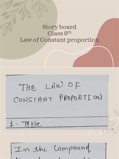 Class 9th Law Of Constant Proportion Pdf